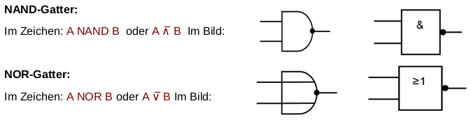 Logische Bauelemente aus CMOS-Bausteinen